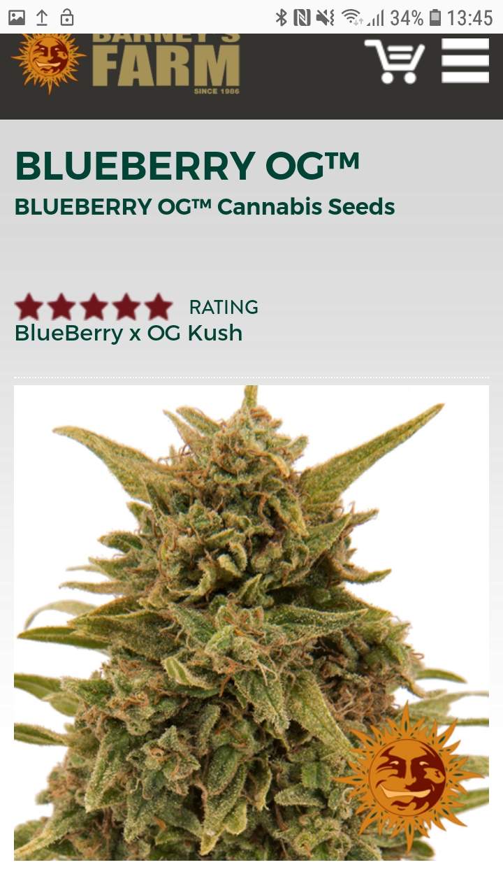 Barney's Farm Blueberry OG 2 grow diary (journal) week1 by Removed ...